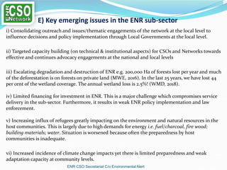 Background Information of the ENR-CSO Network and highlight of key ...