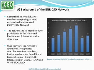 Background Information of the ENR-CSO Network and highlight of key ...