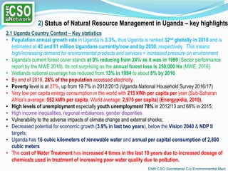 Status of Natural Resource Management in Uganda | PDF
