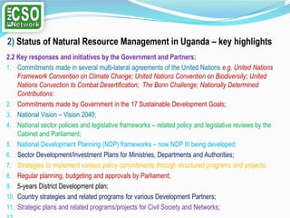 Status of Natural Resource Management in Uganda | PDF