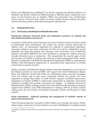 Environment and Natural Resources sub-sector; an annual performance appraisal. A consolidated ...