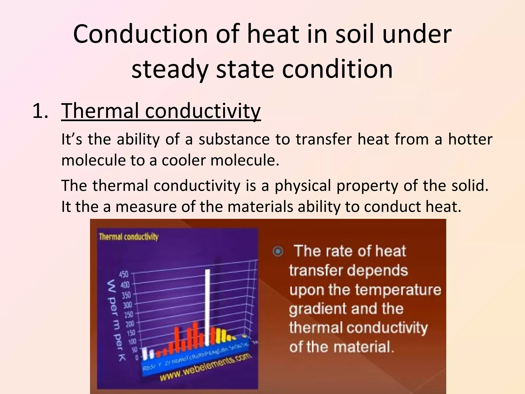 Methods of heat transfer and thermal properties of soil | PPT