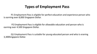 Employment Pass Singapore | PPT