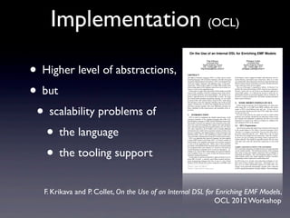 Enriching EMF Models with Scala (quick overview) | PDF