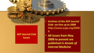 Enriching your journal club presentation v2 ss1 | PPT