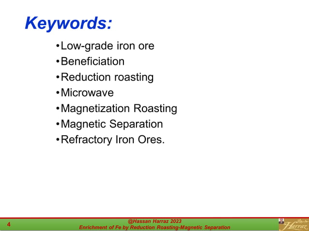 ENRICHMENT IRON BY REDUCTION ROASTING-MAGNETIC SEPARATION.pdf | Geology ...