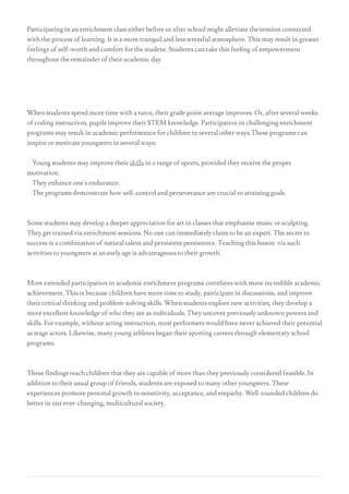 ENRICHMENT PROGRAM | PDF