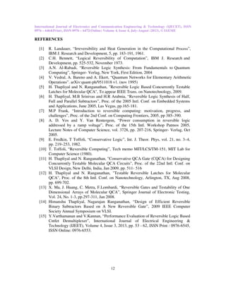 Enrichment towards the design of efficient 4 bit reversible subtractor 2 | PDF