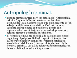 ENRICO FERRI 1856-1929 criminalística y político | PPT