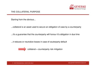 Collateral optimization and Risk Management: a buy side perspective ...