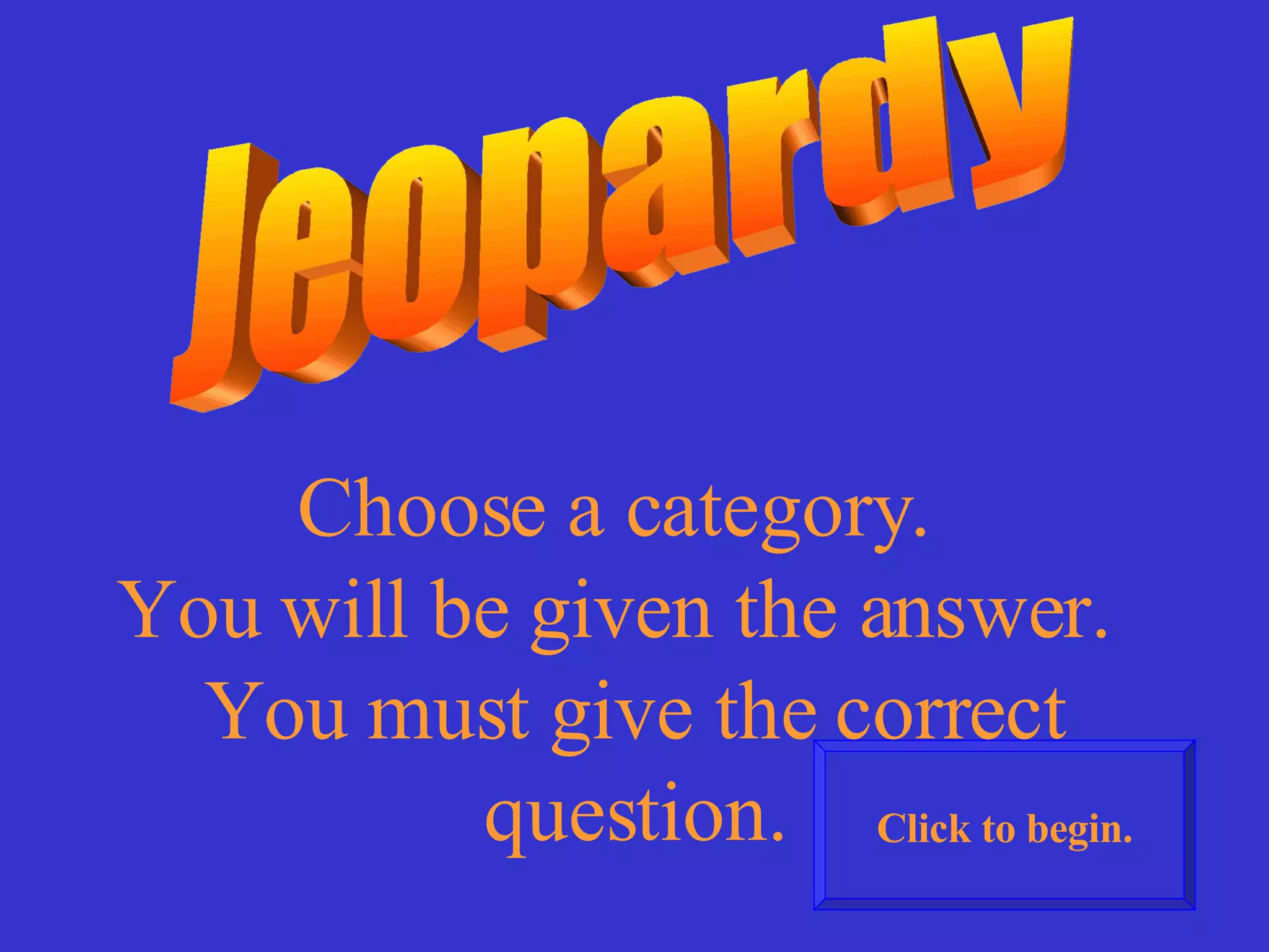Enriques Jeopardy Solar System Game | PPT