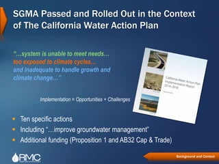 Sustainable Groundwater Management Act (SGMA) | Enrique Lopezcalva, RMC ...