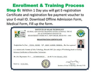 Enrollment & Training process at IST | PPT