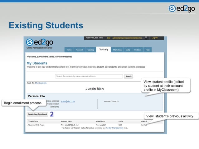Student Enrollment tool | PPT