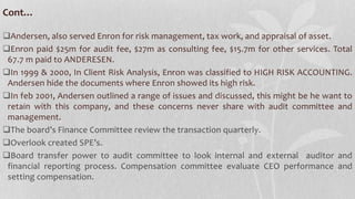 Case Study of Enron | PPTX