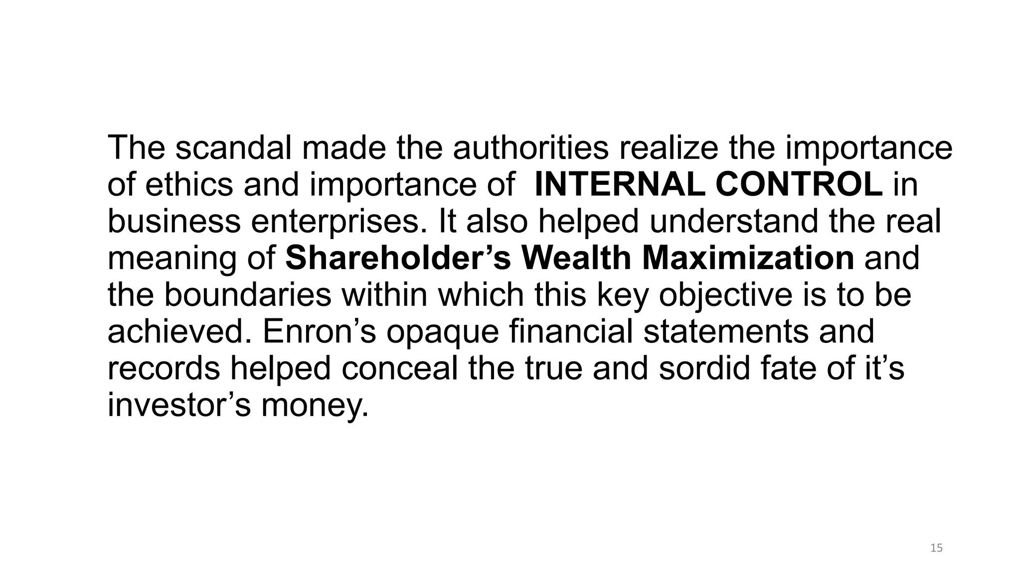 The Collapse of Enron | PPTX