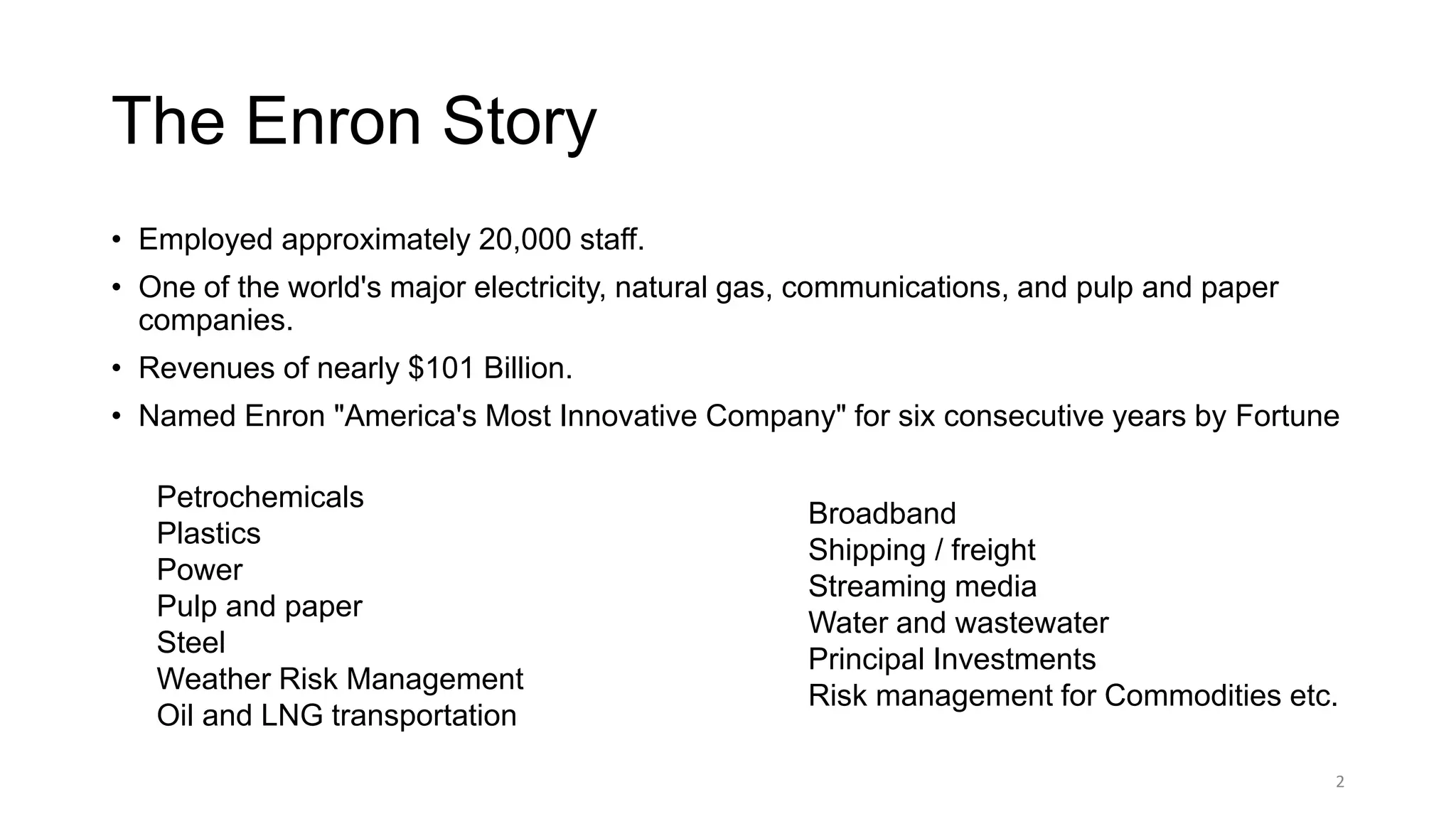 The Collapse of Enron | PPTX