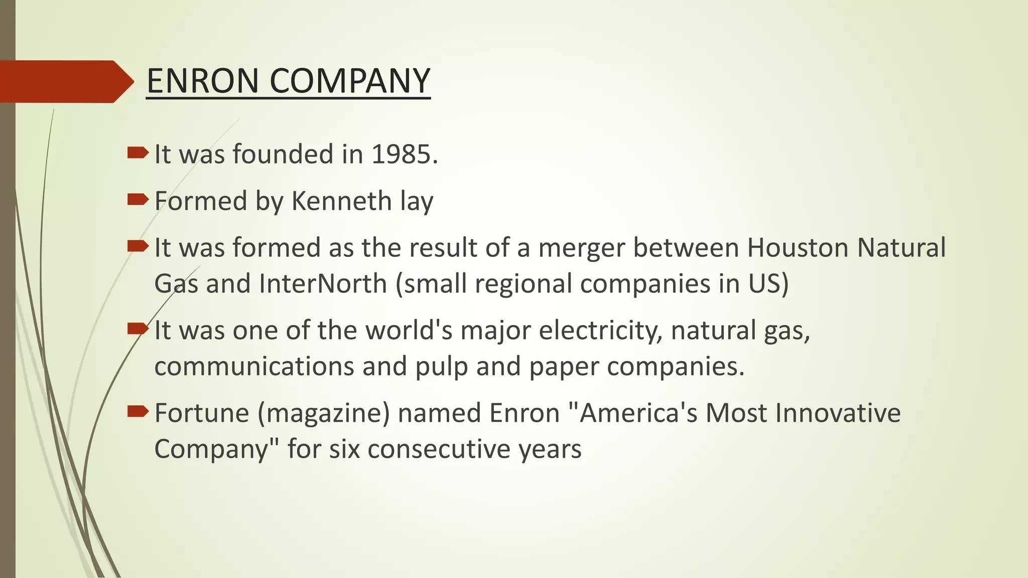 Enron scandal and sarbanes oaxley act | PPT