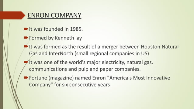 Enron scandal and sarbanes oaxley act | PPT