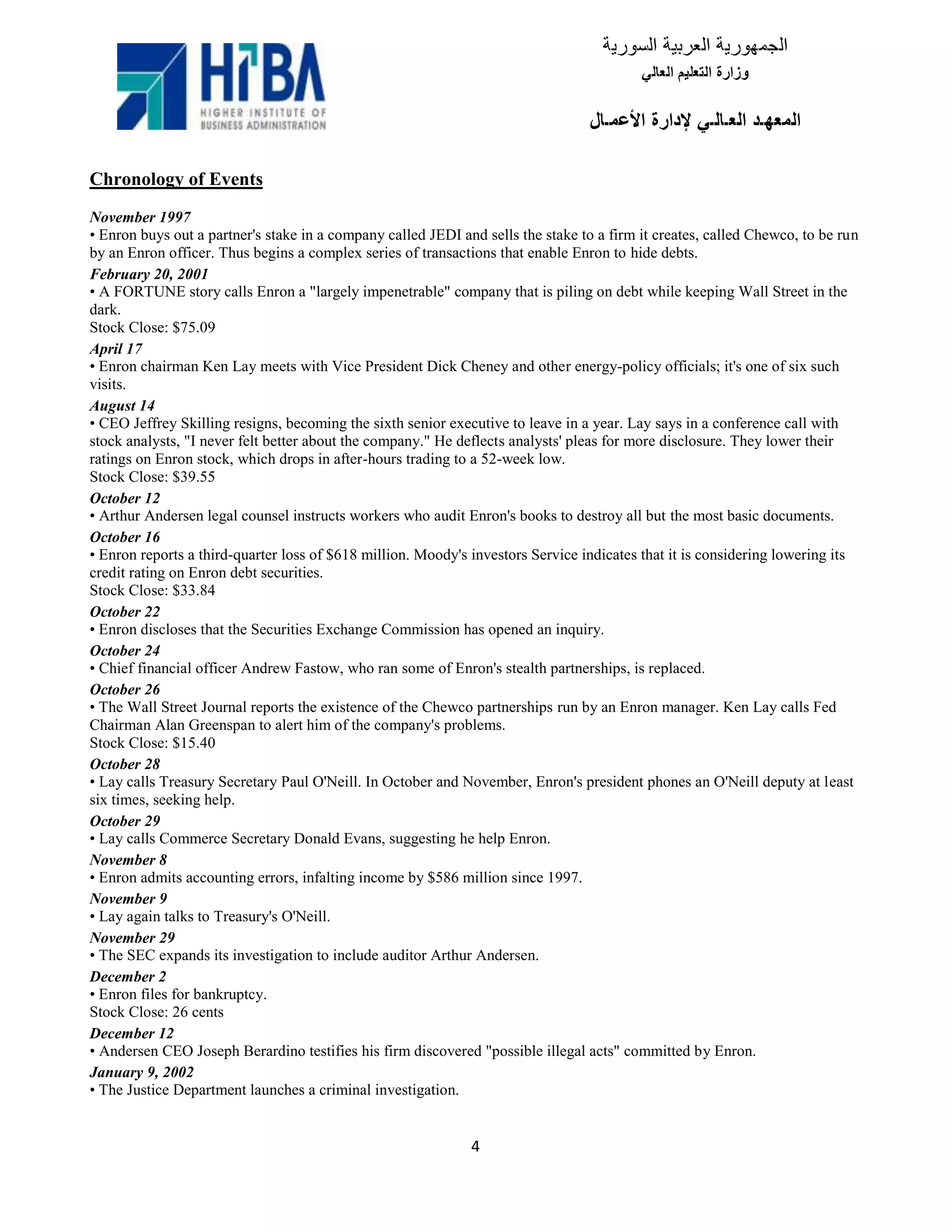 Enron assignment rouad_final | DOCX