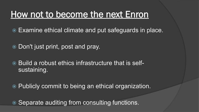 Enron case study | PPTX | Business Accounting & Finance | Business