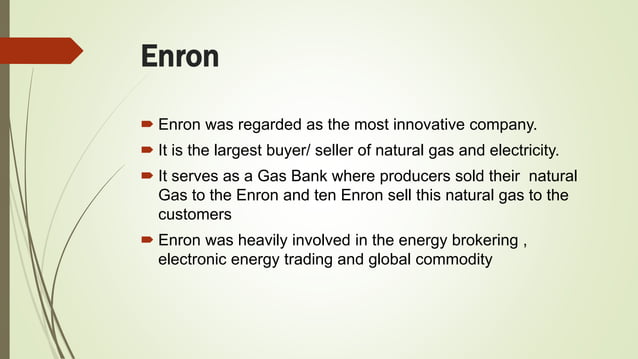Enron case study | PPT
