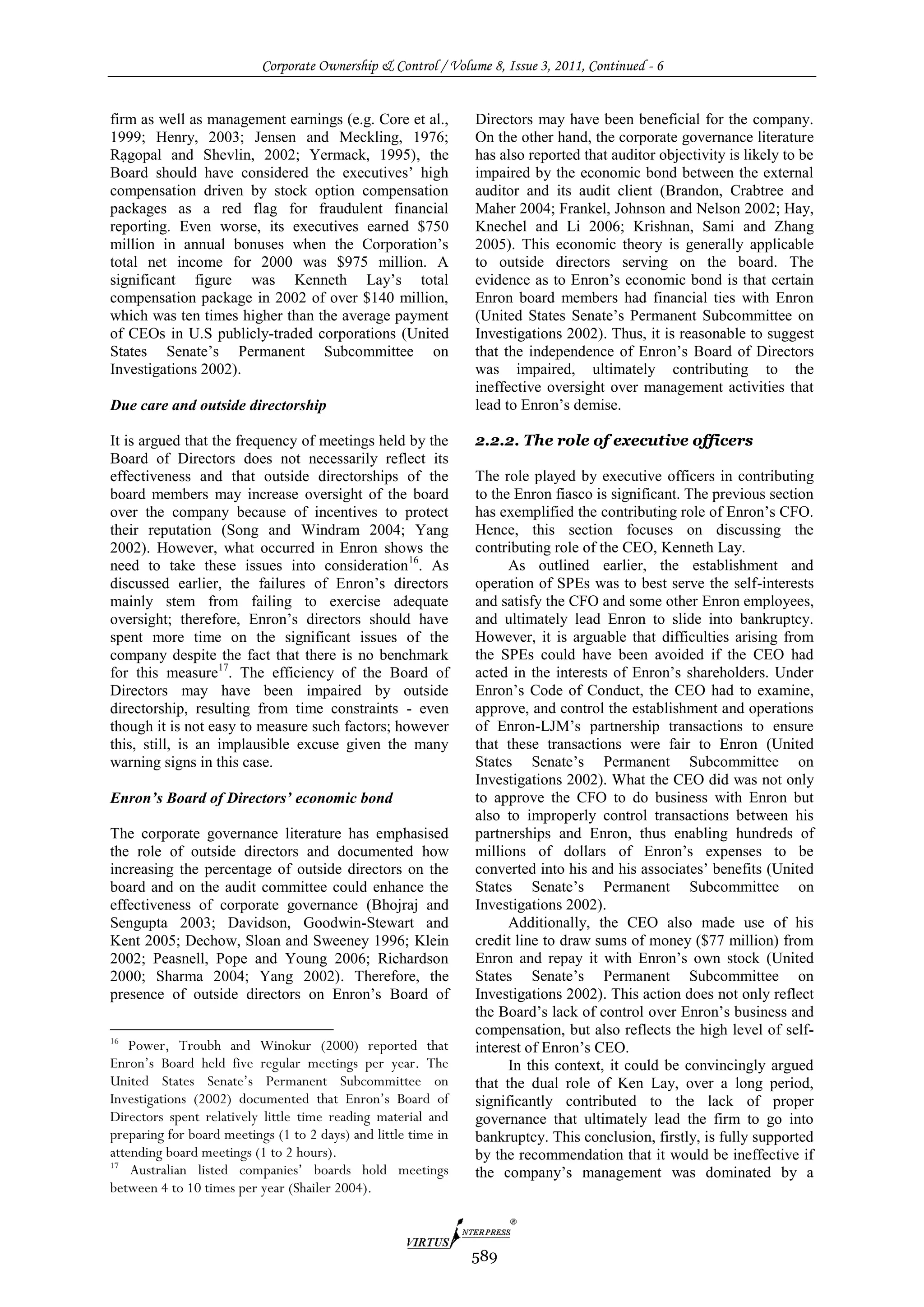 Enron case study | PDF | Stocks and Bonds | Personal Investing