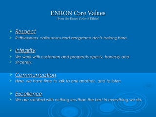 Enron pack | PPT | Business | Business and Finance