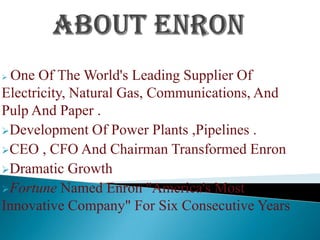 Enron presentation | PPTX