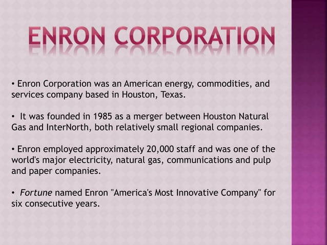 Enron scandal | PPTX