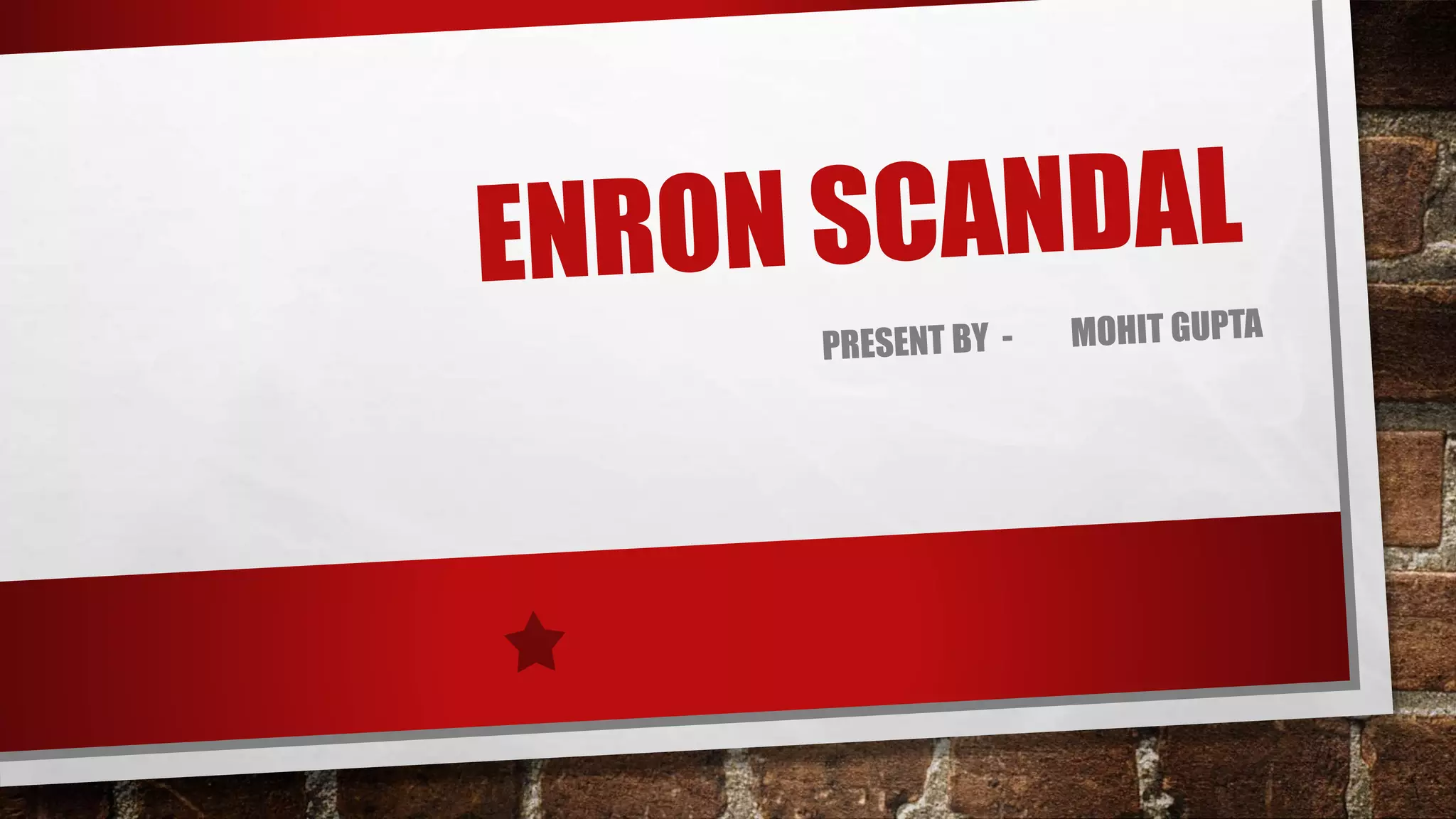 Enron scandal | PPTX