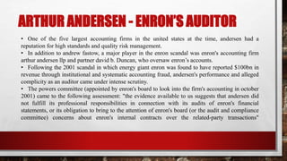 Enron scandal | PPTX