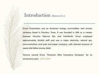 Enron Scandal " A Fundamental Case Study" | PDF