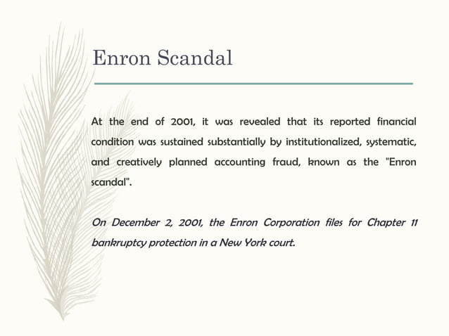 Enron Scandal " A Fundamental Case Study" | PDF