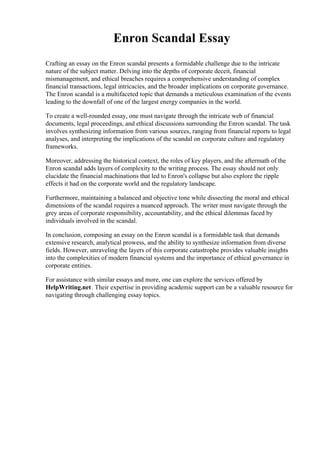 Enron Scandal Essay.pdf