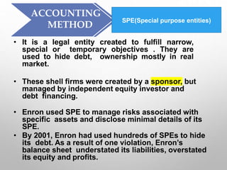 Enron slide - Fraud | PPTX | Commodities | Economy