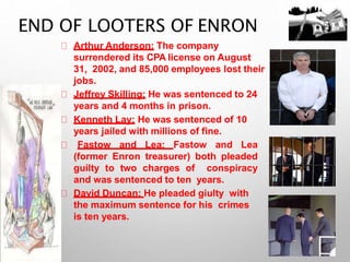 Enron slide - Fraud | PPTX | Commodities | Economy