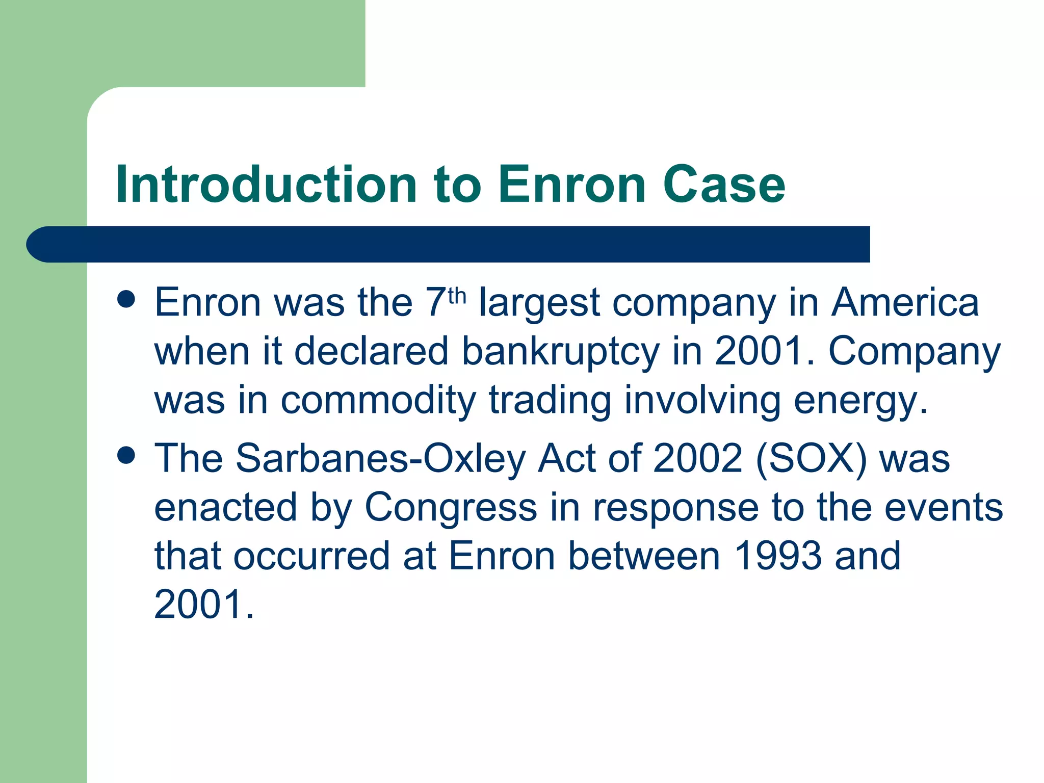 Enron work | PPT