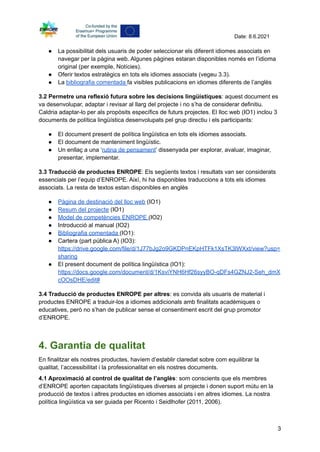 Enrope language policy, linguistic housekeeping, definitions and ...