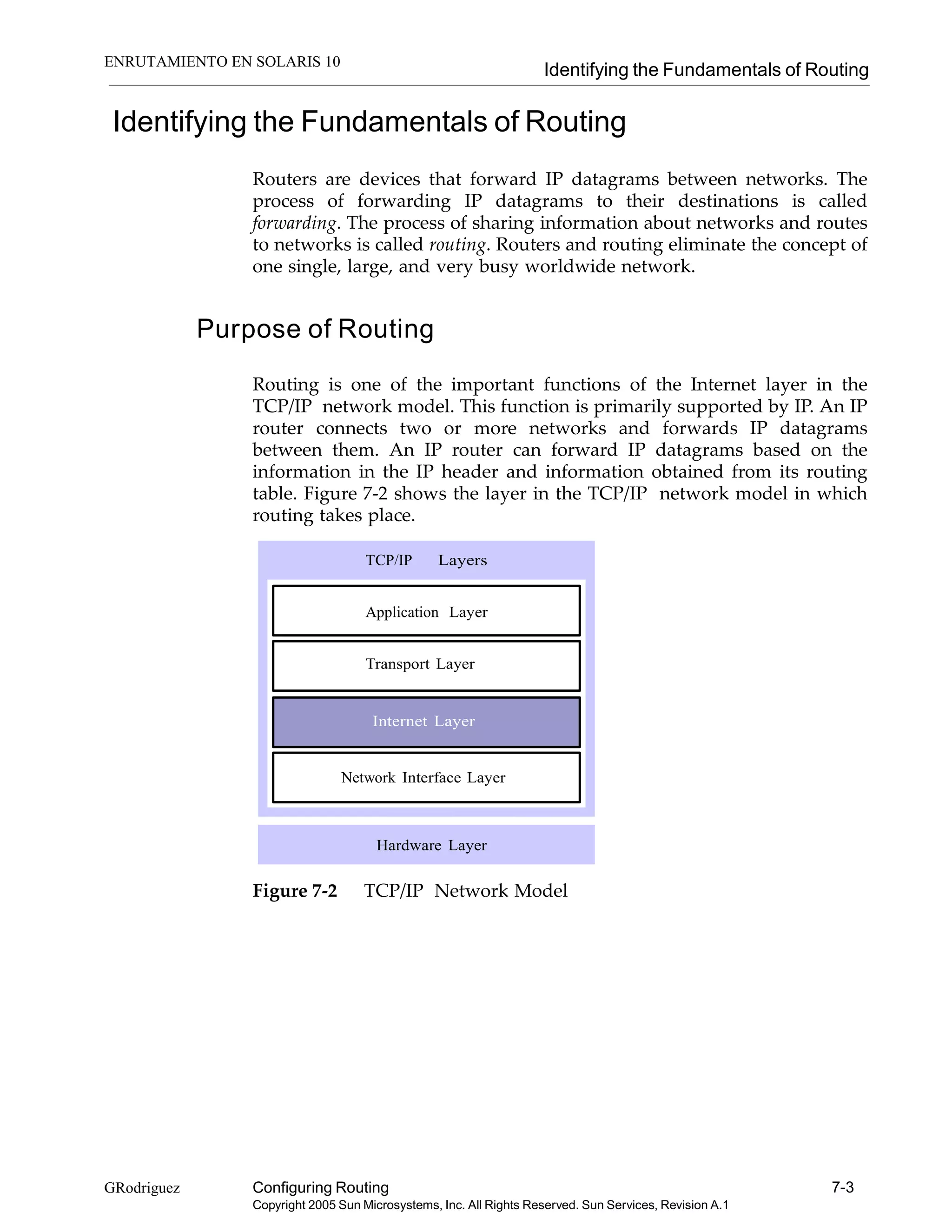 Enrutamiento en solaris 10 | PDF | Computer Networking | Computing