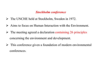 Global meets and conferences on Environment | PPTX