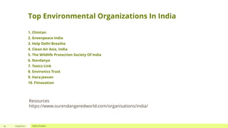 Environment Organizations Through Out The World | PDF