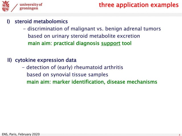 2020: Prototype-based classifiers and relevance learning: medical applications, video: https ...