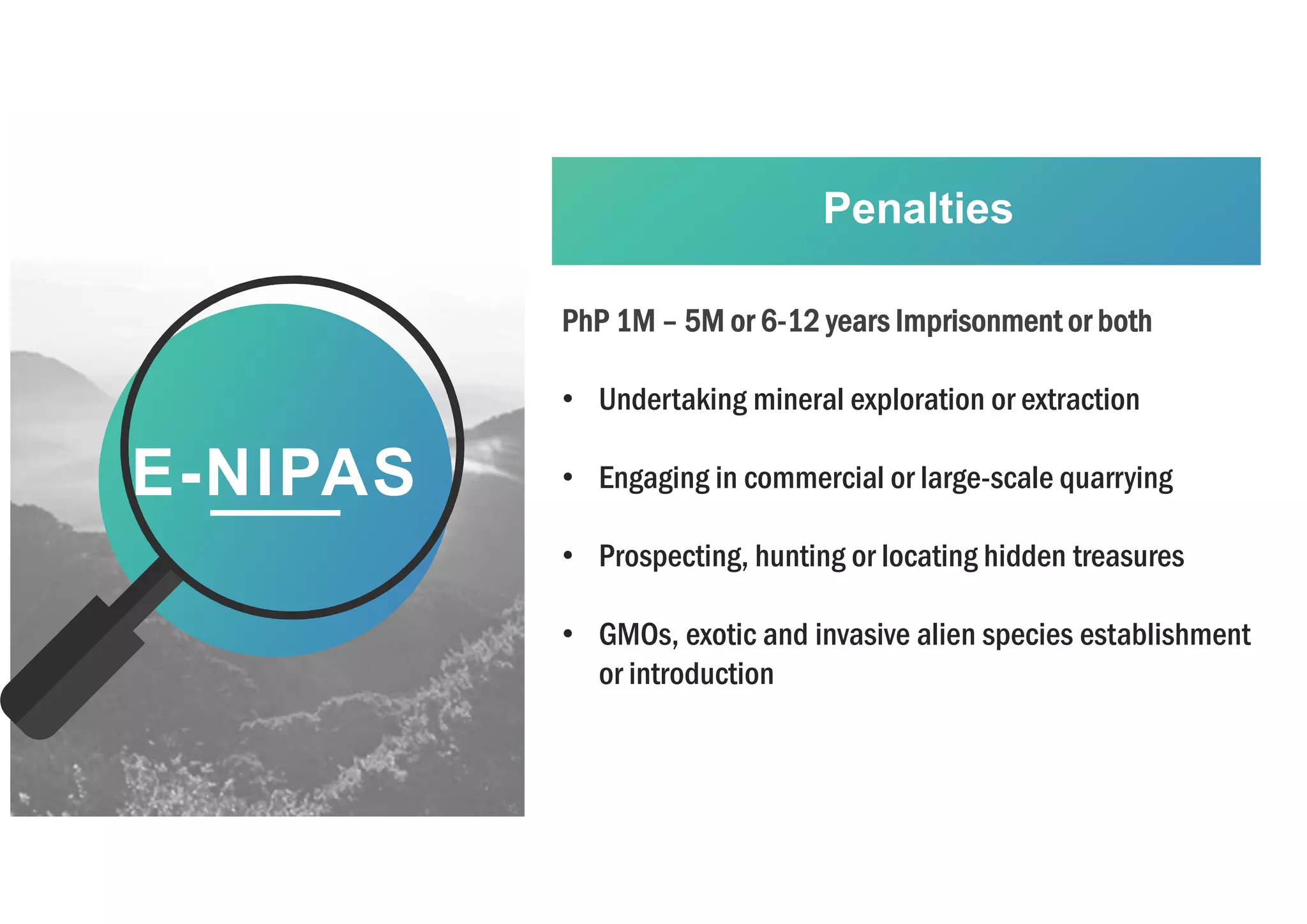 National Integrated Protected Areas System (NIPAS) Act and E (expanded ...