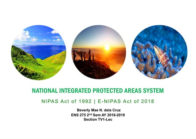 National Integrated Protected Areas System (NIPAS) Act and E (expanded ...
