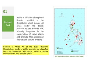 National Integrated Protected Areas System (NIPAS) Act and E (expanded ...