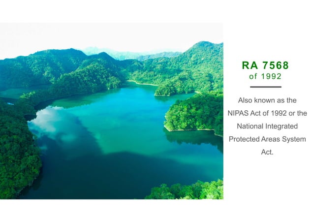 National Integrated Protected Areas System (NIPAS) Act and E (expanded ...