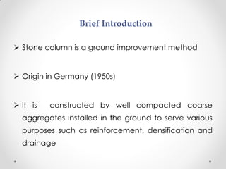 Analysis of Stone Column | PDF