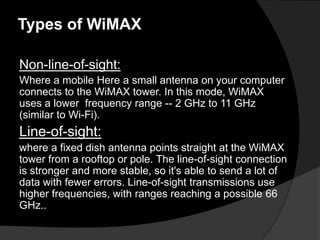 WiMax Technology | PPTX