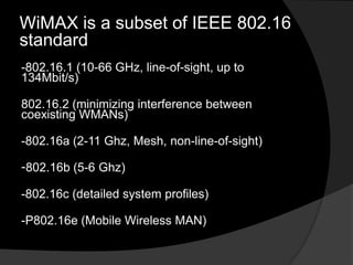 WiMax Technology | PPTX